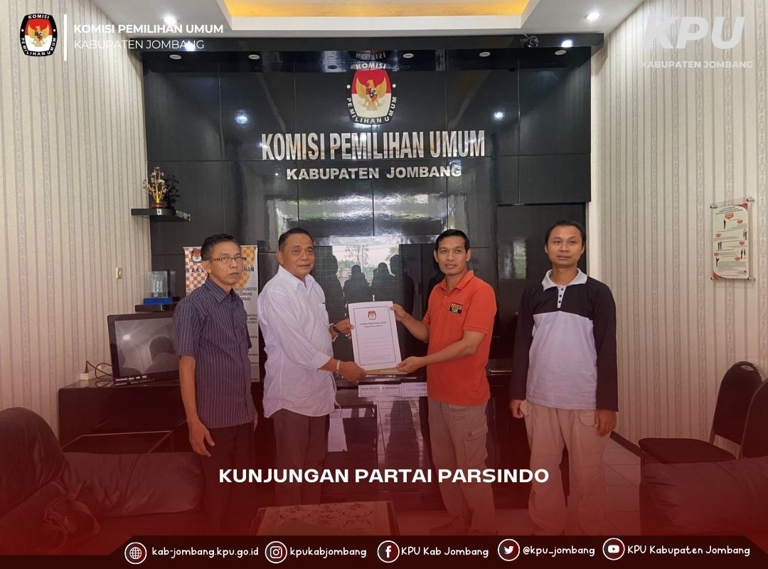 KPU KAB-JOMBANG - Parsindo Jombang Serahkan SK Pengurus